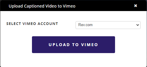 Vimeo Integration – Rev.com Help Center