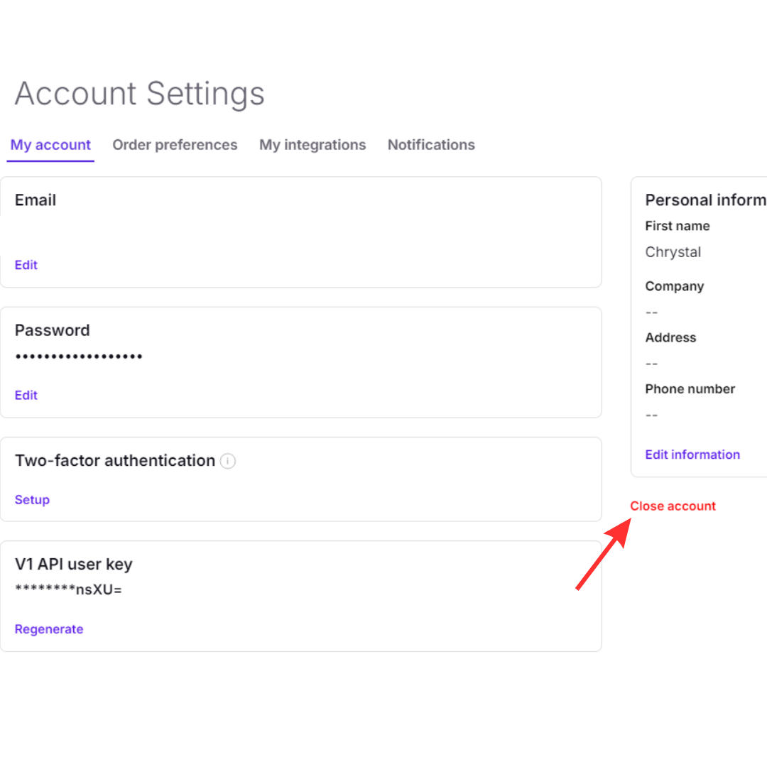Close Account – Rev.com Help Center