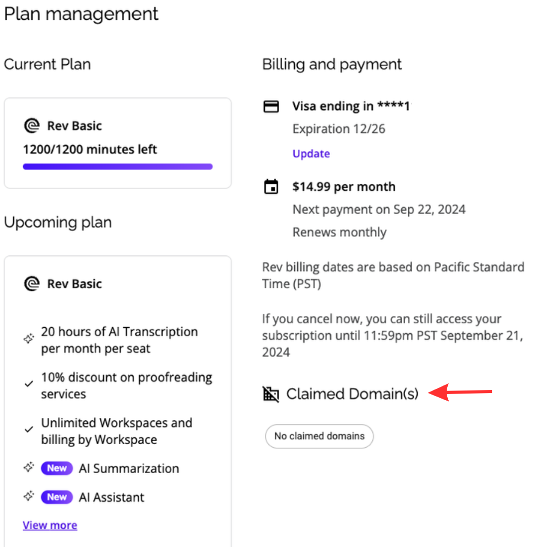 Domain Claiming – Rev.com Help Center