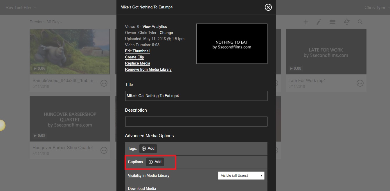 Warpwire : Placing Orders Using the Warpwire / Rev Integration – Rev.com Help Center – Rev.com ...