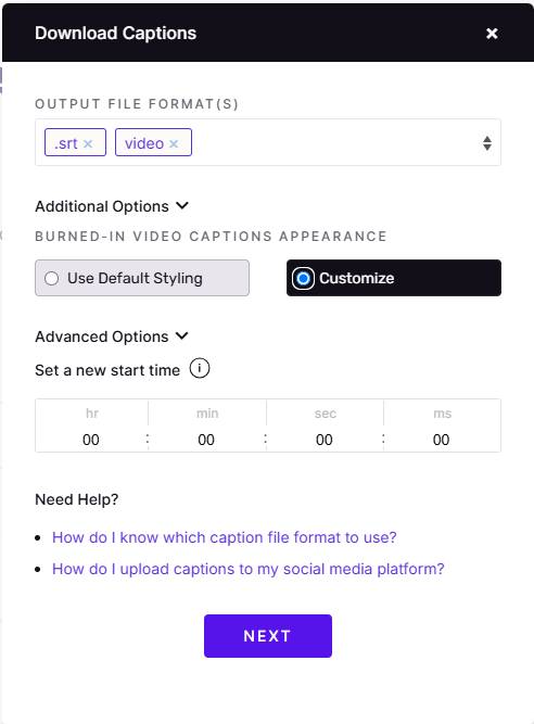 Burned-in Captions and Subtitles – Rev.com Help Center